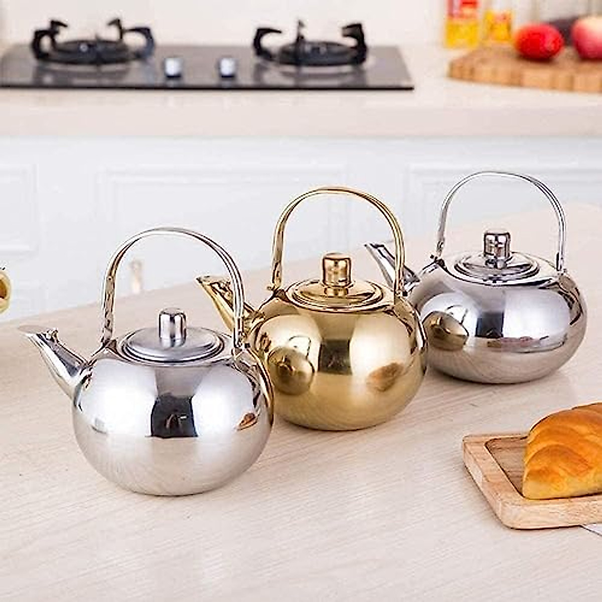 Tea Kettle Stovetop Whistling Tea Kettle Small Modern Whistling Kettle Stovetop Teapot Stainless Steel Teapot Kettle For Kitchen Stove Top Kettle Tea Kettle for Stove Top