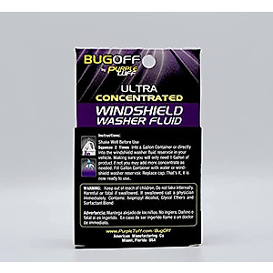 BUGOFF Windshield Washer Fluid Ultra-Concentrated