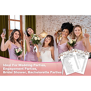 Fall Bridal Shower Games – 25 Pack, Wedding Shoe Bridal Shower Games, Autumn Floral Wedding Shower Games Cards, Newlyweds Party Decoration, Engagement Party Games, Bachelorette Party Ideas -07