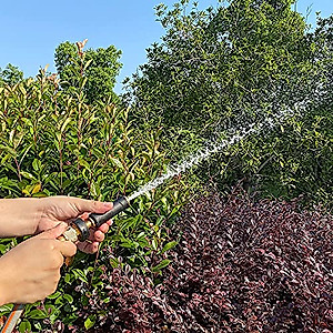 VLAY Garden Hose Simple Nozzle, Durable Water Hose Nozzle, Solid Heavy Brass, Adjustable Twist Hose Nozzle, Suitable for Garden,1Pack (8823)