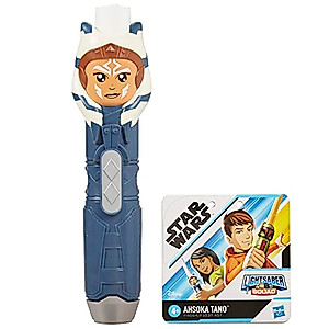 STAR WARS Lightsaber Squad 3-Pack, The Mandalorian, Ahsoka, and Darth Vader Lightsabers, Toys for 4 Year Old Boys and Girls (Amazon Exclusive)