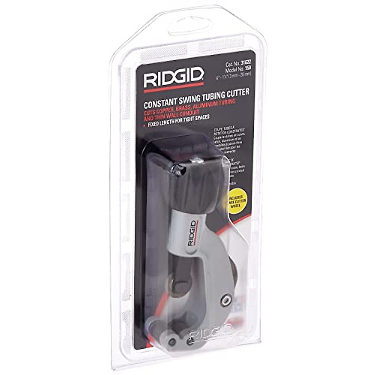 RIDGID 31622 Model 150 Constant Swing Tubing Cutter, 1/8-inch to 1-1/8-inch Tube Cutter & 29983 Model 223S 1/4" to 1-1/4" Inner/Outer Copper and Stainless Steel Tubing and Pipe Reamer