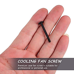 Hemobllo 50pcs Computer Case Accessories Screws Tapping Screw Ventilateur Cooler Fan Computer Case Fan Screw Black Fan Computer Fans Kraken Z73 RGB Ceiling Fans Black Ceiling Fan CPU Iron