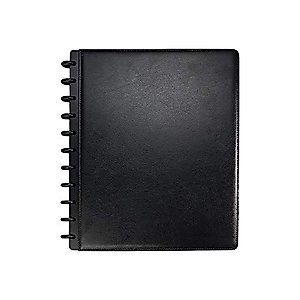 Arc Customizable Leather Notebook System, 8.5 x 11, Black