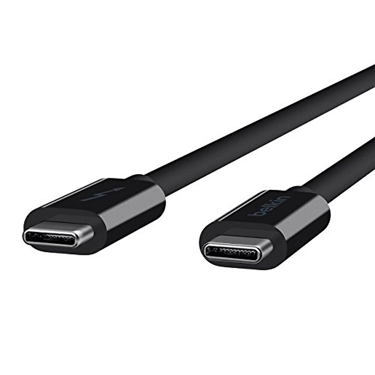 Belkin Thunderbolt 3 USB C to USB C 3.3ft/1M Long Data Transfer Power Cable with 20 Gbps Data Transfer Speed & Up To 10 Gbps for USB3.1 Devices - Supporting Thunderbolt, 4K & Ultra HD Display (Black)