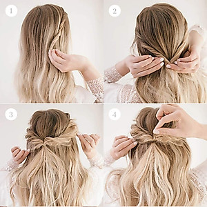 Blonde Bobby Pins, MORGLES Blonde Hair Pins Bobby Pins Blonde Hair Pins for Buns Ballet Bun Pins for Women Girls with Box-80 count (2.4 inch)