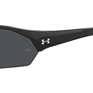 Under Armour UA 0001/G/S Special Shape Sunglasses, Matte Black/Grey, 72mm, 10mm