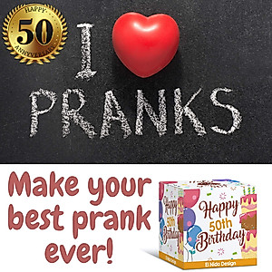 50th Birthday Toilet Paper - Happy birthday toilet paper prank– Funny 50th birthday gifts for men and women– best friend birthday gifts– Novelty Toilet paper roll gag gifts – 3 Ply (50th Birthday)