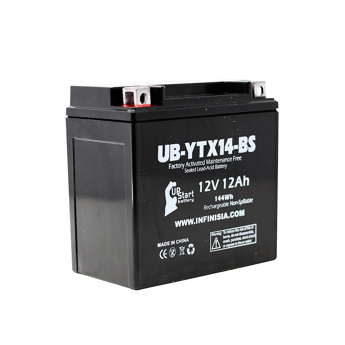 Replacement for for 1996 Honda TRX400FW Foreman 400 CC Factory Activated, Maintenance Free, ATV Battery - 12V, 12AH, UB-YTX14-BS