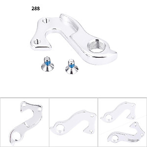 Cerlingwee Bike Rear Gear Mech, Bike Tail Hook, Aluminium Alloy Bicycle Tail Hanger, Rear Gear Hanger, Dropout Frame, Road Bike for Mountain Bike(288)
