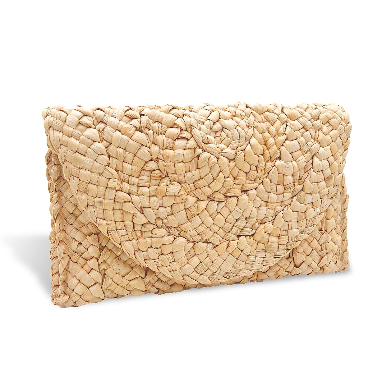 Lytosmoo Straw Clutch Purses for Women Woven Straw Beach Handbag Envelope Clutch Rattan Clutch for Summer