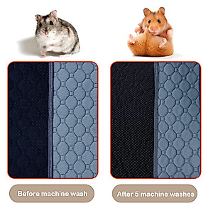 2 Pack 21 x 47” Guinea Pig Cage Liners Small Animal Pee Pads Pet Bedding Mat Guinea Pig Bedding Absorbent Pee Pads for Hamsters, Rabbits, Hedgehogs