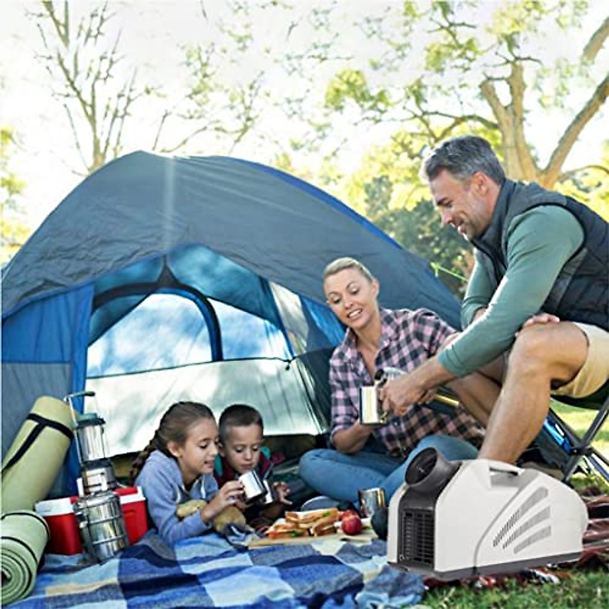 Portable Air Conditioners 24V, 250 Low Power Consumption, Home AC Cooling Unit, Fast Cooling AC for Outdoor Camping Tent, Outdoor Parties, Fishing, Car, Truck, Van and RV