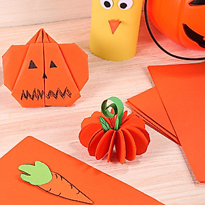 50 Sheets Orange Cardstock 8.5 x 11, 250gsm/92lb Orange Paper Thick Paper Cardstock Paper for Crafts, Christmas Cards Making, Invitations, Printing, Drawing, Scrapbook Supplies