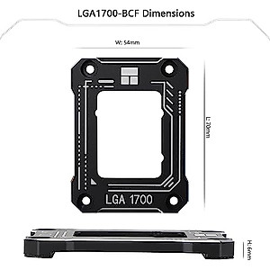 Thermalright Intel 12th/13th Generation LGA1700 Anti-Bending Buckle, Curved Pressure Plate,CPU Stress Bending Correction Fixer, Fully Fitted and Fixed Without Trace Installation (Black)