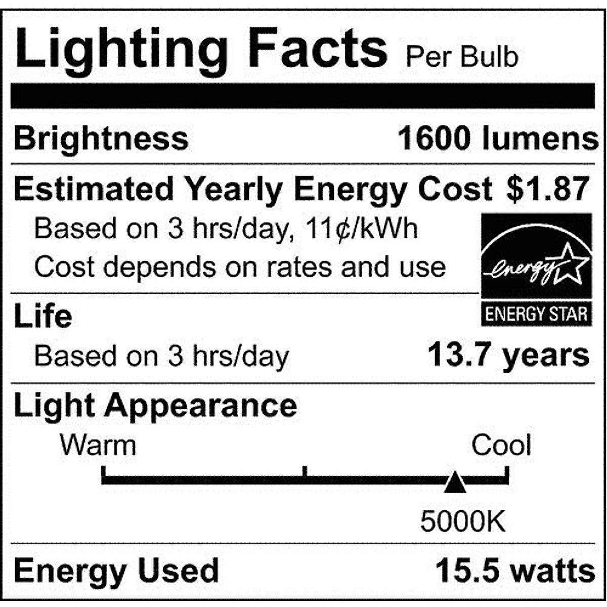Satco S28790 Medium Light Bulb in White Finish, 4.63 inches, 5000K, Frosted, 4 Count