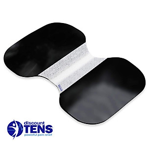 TENS Electrodes, 2 Premium Quality 4 inch x 6 inch Dual Self Adhesive Electrodes for TENS Units, Snap Butterfly TENS Unit Electrodes, Discount TENS Brand