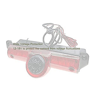 Brake Light Rear View Reverse Backup Camera Compatible with 2003-2019 Chevy Express GMC Savana Van 1500 2500 3500
