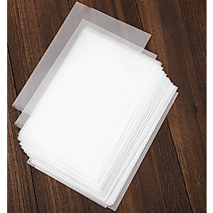 50 pcs Clear 12" x 16"(W:30.5XL:40.6cm) Flat Cello Cellophane Bags Poly Treat Bags 2.8 mils for Gift Wrapping, Bakery, Cookie, Candies, Toast, Dessert, Party Favors Packaging with Color Twist Ties
