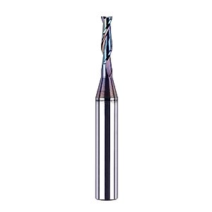 SpeTool 1/8 Inch Upcut CNC Router Bits 1/4 Inch Shank with Extra Long Life Coating,1/2 Inch Cutting Length 2 Inch OVL Solide Carbide End Mill Slot Woodworking Carving Tool