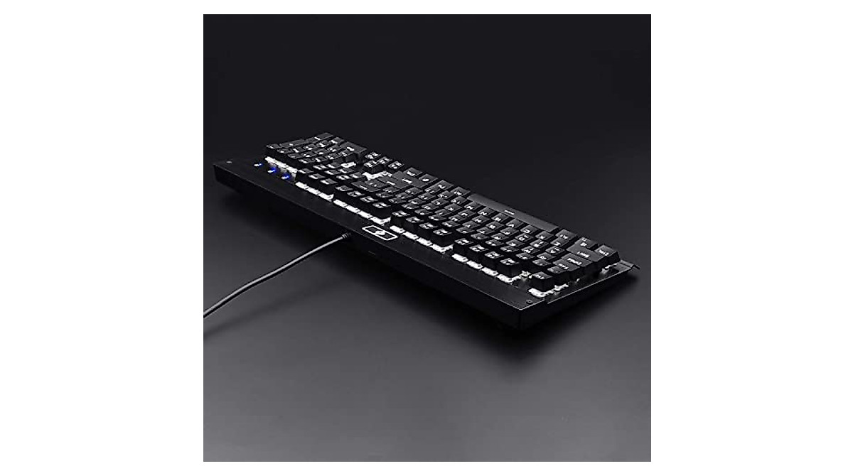 EagleTec KG010 Mechanical Keyboard with Backlit & Brown Switches