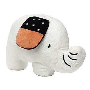 Lambs & Ivy Jungle Elephant Pillow Plush White
