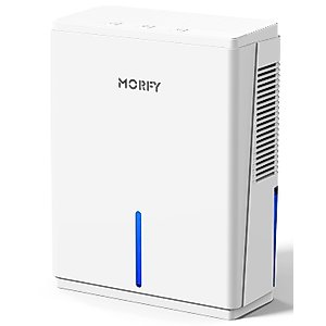 MORFY Dehumidifier, 74OZ Small Dehumidifier for Bedroom Bathroom RV with Auto Shut Off, Portable Quiet Dehumidifiers for Home Room Closet Laundry Room