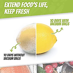 Sous Vide Bags Kit, RIIMONE 23 pack Reusable Vacuum Food Storage Bags with 3 Sizes Vacuum Food Bags,1 Hand Pump,5 Sealing Clips and 2 Clamps for Food Storage and Sous Vide Cooking