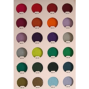 TinaKim Ribbing Fabric for Cuffs, Jacket Hoodies Waistbands Neckline Material, for Sweatshirts Costume Sewing (Black 68, 43x8in)