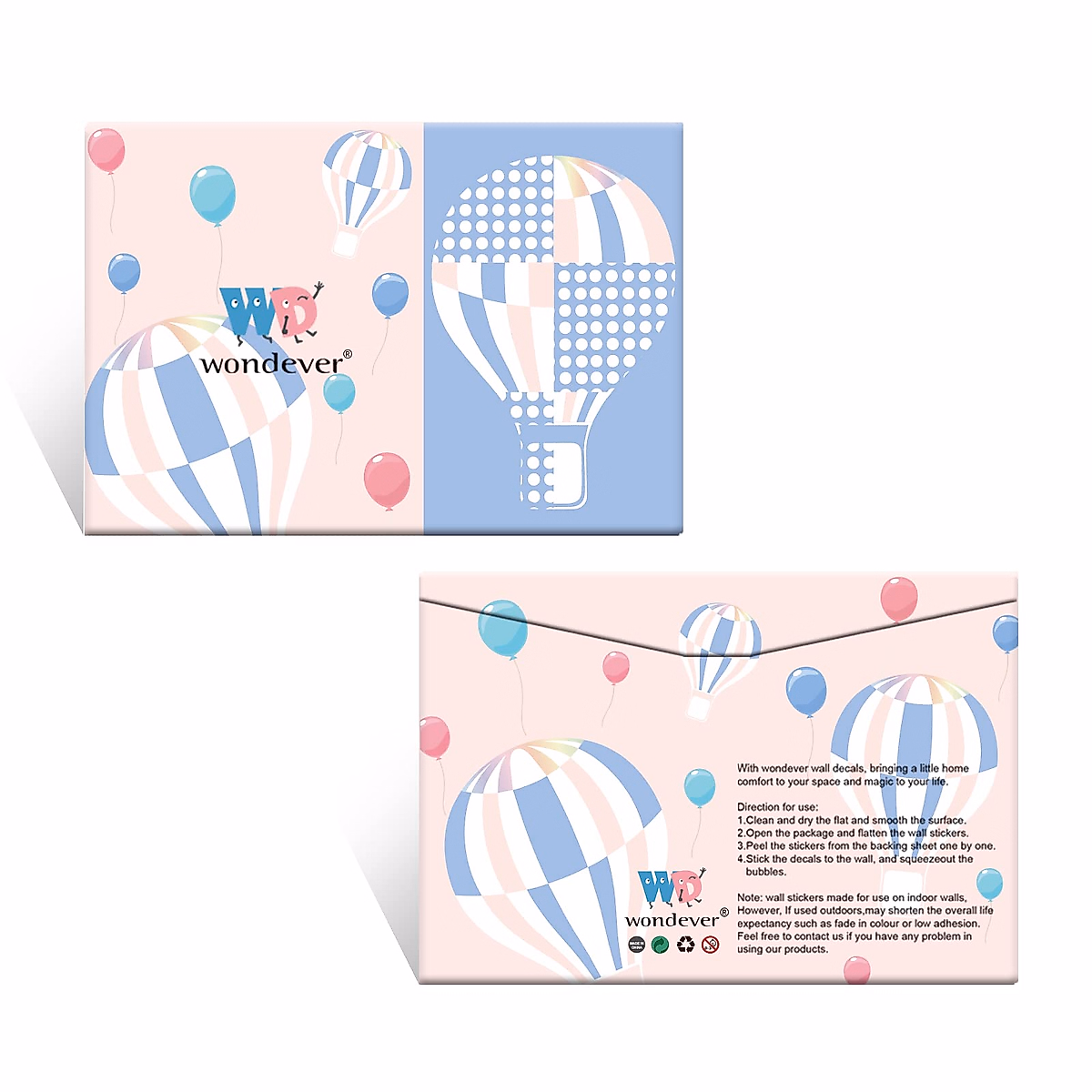 wondever Colorful Shapes Wall Stickers Educational Learning Geometry Peel and Stick Wall Art Decals for Toddlers Kids Room Classroom Playroom