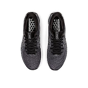 ASICS Men's Gel-Nimbus 24 Running Shoes, 13, Black/White