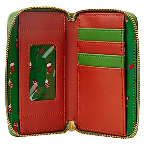 Loungefly Disney Mickey and Minnie Mouse Hot Cocoa Fireplace Zip Around Wallet