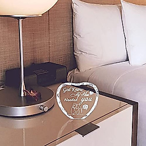 Love Gifts for Her on Anniversary, K9 Crystal Ornament Sign Engraved Loving Quotes, Glass Plaque Romantic Keepsake Presents for Wife Husband