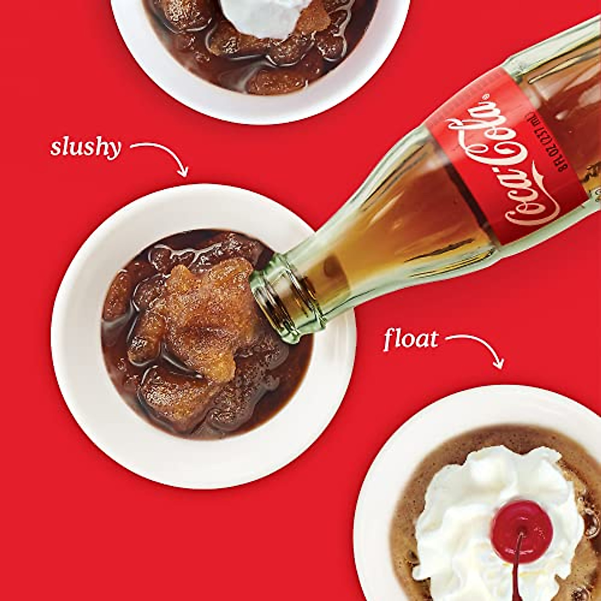 Zoku Coca-Cola Float & Slushy Maker, Retro Make and Serve Cup with Freezer Core Creates Single-serving Smoothies, Slushies and Milkshakes in Minutes, BPA-free