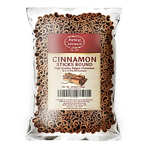 Spicy World Cinnamon Sticks 1.75 Pound Bulk Bag - 150 to 175 Sticks - Strong Aroma, Perfect for Baking, Cooking & Beverages - 3+ Inches Length - Cassia Saigon Cinnamon from Vietnam 28 Oz