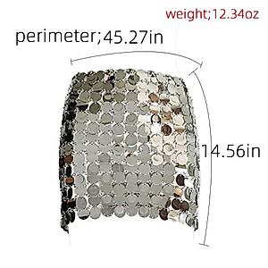 YWCUTE Ladies Sexy sequin waist chain skirt party Halloween carnival handmade body chain(p-rl-1251)