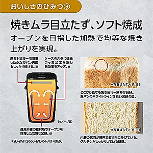 Panasonic SD-MT4-W [Home Bakery 1 loaf type white] AC100V Japanese Language ONLY Shipped from Japan 2021 Released