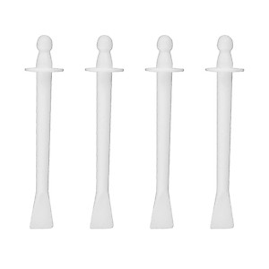 Healifty 10pcs Nose Wax Applicator Sticks Nose Wax Sticks for Adults (White)
