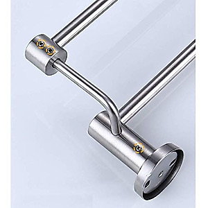 OMOONS Multifunctional Towel Rack Towel Holder Made of Stainless Steel Wall-Mounted Towel Rack, Towel Rack for Bathroom Shelves/60Cm