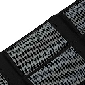 OUHUAN Over The Door, Clear Shoe, Fabric Closet Bag, 24 Mesh Pockets Door Shoe Holder