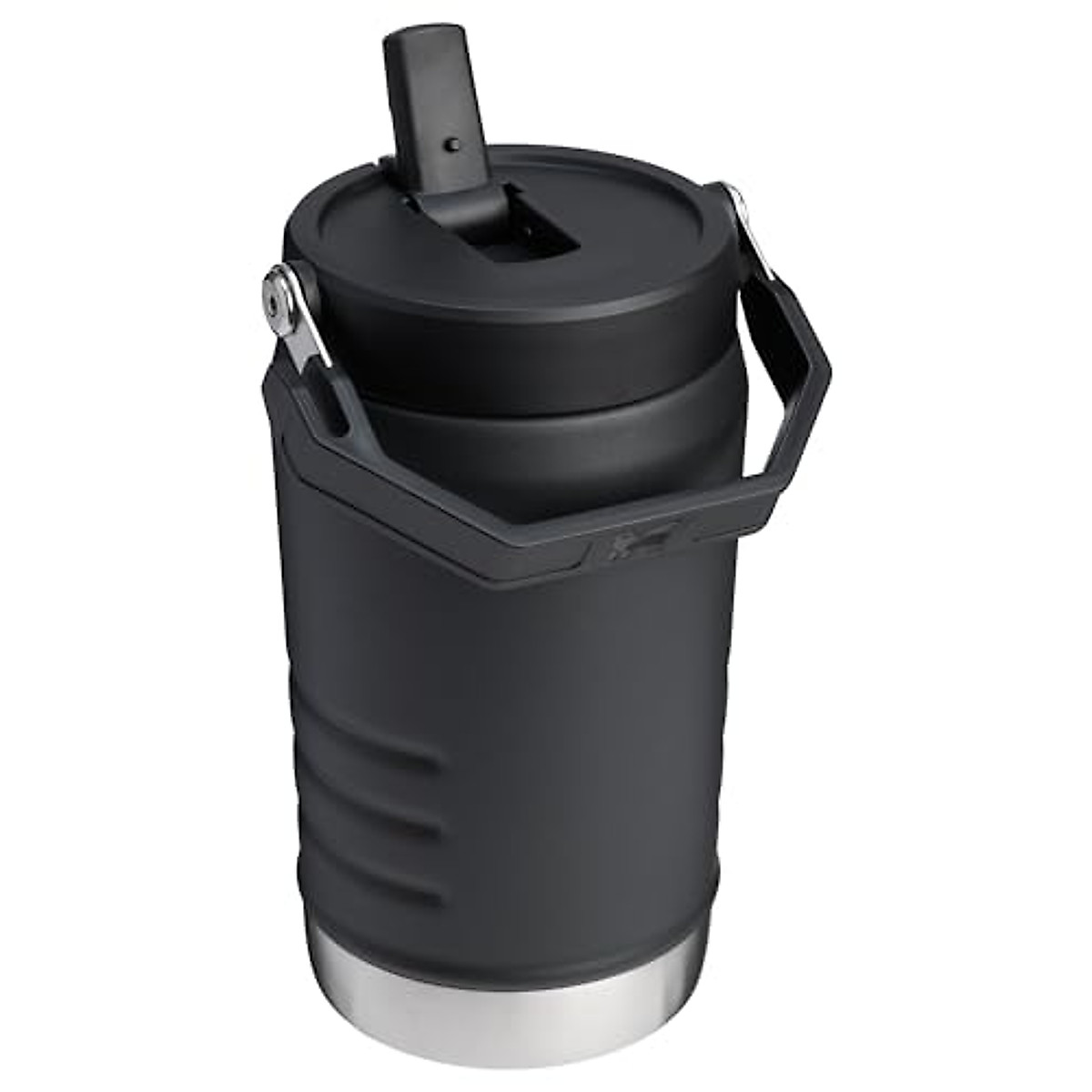 Stanley IceFlow 2.0 Flip Straw Jug with Handle 40 oz | Twist On Lid and Flip Up Straw | Leakproof for Travel and Sports | Insulated Stainless Steel | BPA-Free | Black 2.0