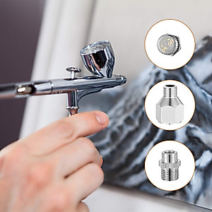 13 Pieces Airbrush Adapter Set, Including Airbrush Adapter Kit Quick Release Disconnect Fitting Connector Set for Air Compressor and Hose