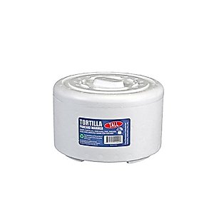 ICE AGE AJ5/2 Tortilla/Pancake Bread Warmer, 6-7/8" Diameter x 3.5" (Pack of 2), White