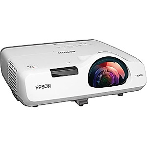 Epson PowerLite 530 3LCD Short Throw Projector, White (Renewed)