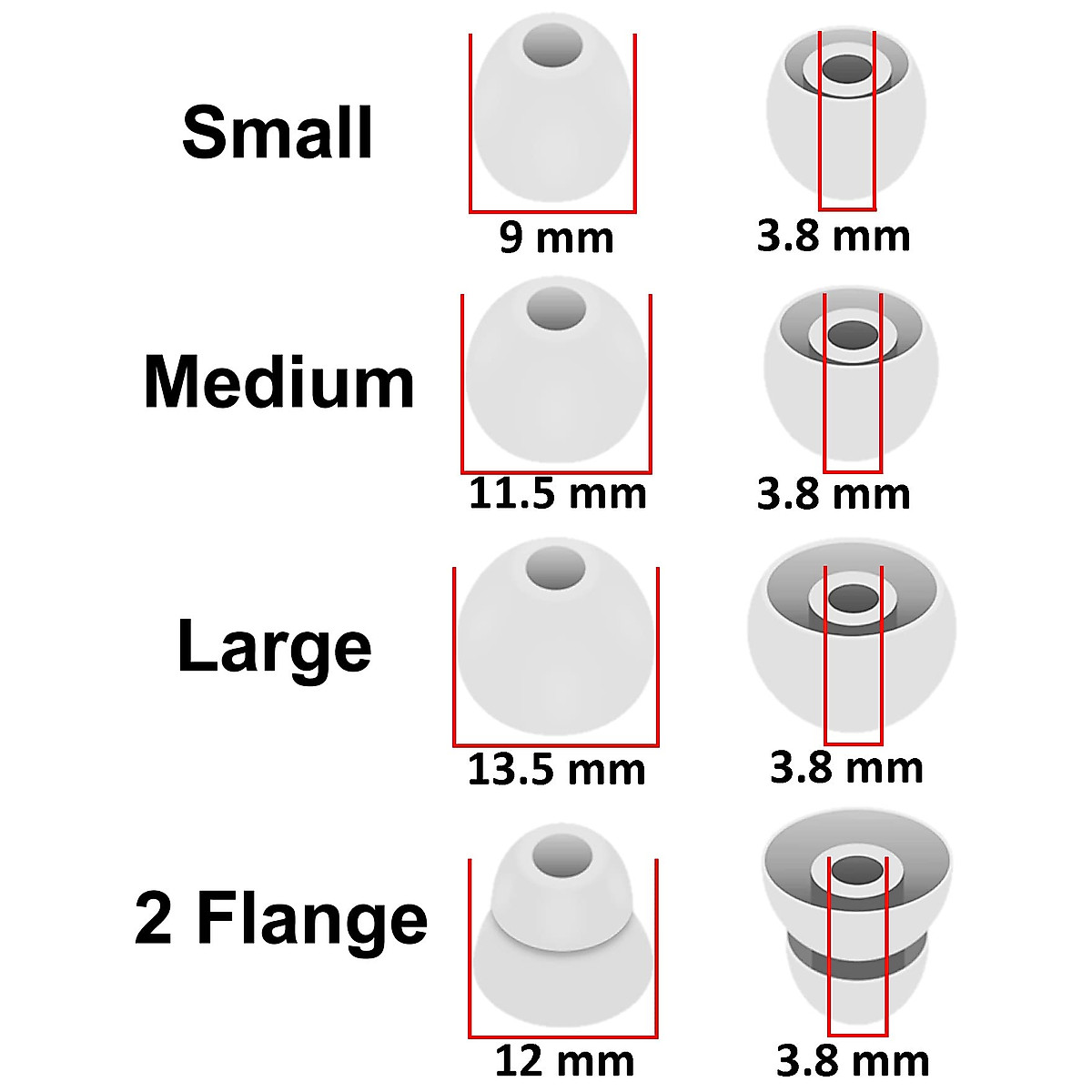 A-Focus [8 Pairs] WF-1000XM4 Ear Hooks Tips 【 Memory Foam & Silicone 】 Soft Replacement Comfortable Earbud Tips Wingtip Compatible with Sony WF-1000XM4 WF-1000XM3 WF-C500, 23515H Silver