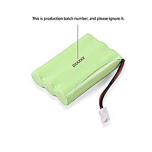 BAKTH 900mAh 3.6V Ni-MH Square-Hole Plug Battery for Motorola MBP33 MBP33S MBP33PU MBP35 MBP36 MBP36S MBP36PU MBP41 MBP43 Baby Monitor (Don't fit MBP33S MBP36 MBP36S with Round Hole Plug)
