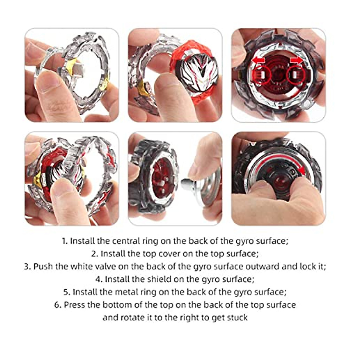 Battling Tops Burst Superking B-195 Prominence Valkyrie.Ov.at'-0 Gyro Toys for Kids with Launcher