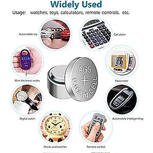 SKOANBE LR754 309/393 ag5 1.5V Watch Button Cell Batteries for Laser（10-Pack）