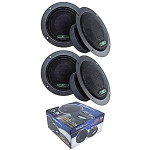P Acoustik 4X Sealed Back 4" 1200W Mid Range Car Audio Speaker XPS-104