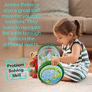 Splashin'kids Infant Toys Beginner Crawl Along Game Ball Drop Maze Tummy Time Activity Center Early Development Jumbo Roller Rattle Toy Baby Toys for 6 Months 1 2 3 Year olds Watch Video